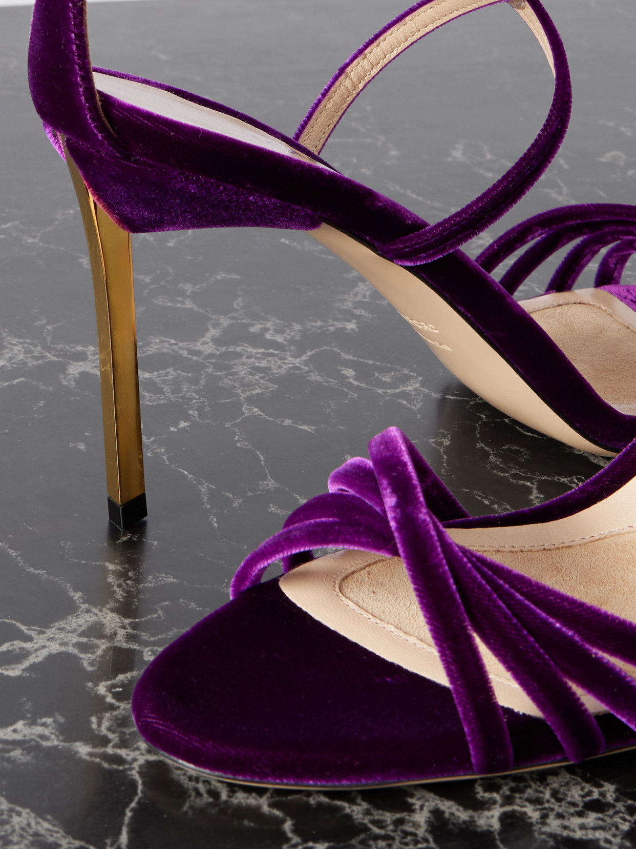 TOM FORD Ida Velvet Sandals | endource