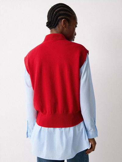 JIGSAW Wool Blend Tank Top, Red | endource