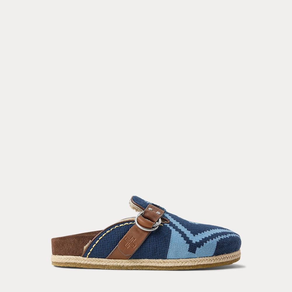 POLO RALPH LAUREN PRL x Naiomi Glasses - Embroidered Clog in Brown ...