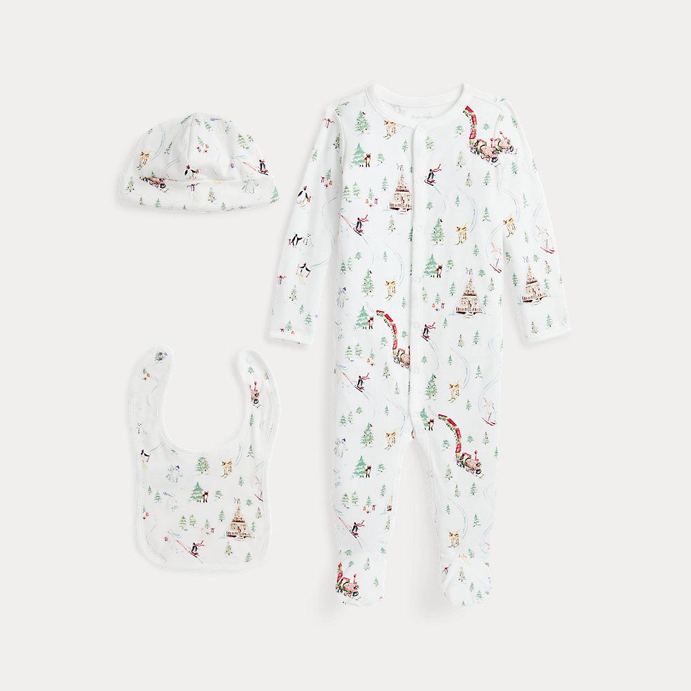 RALPH LAUREN RL Baby x Riley Sheehey - 3-Piece Gift Set in Multi | endource