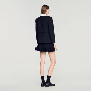 SANDRO Jacket With Contrast Collar | endource