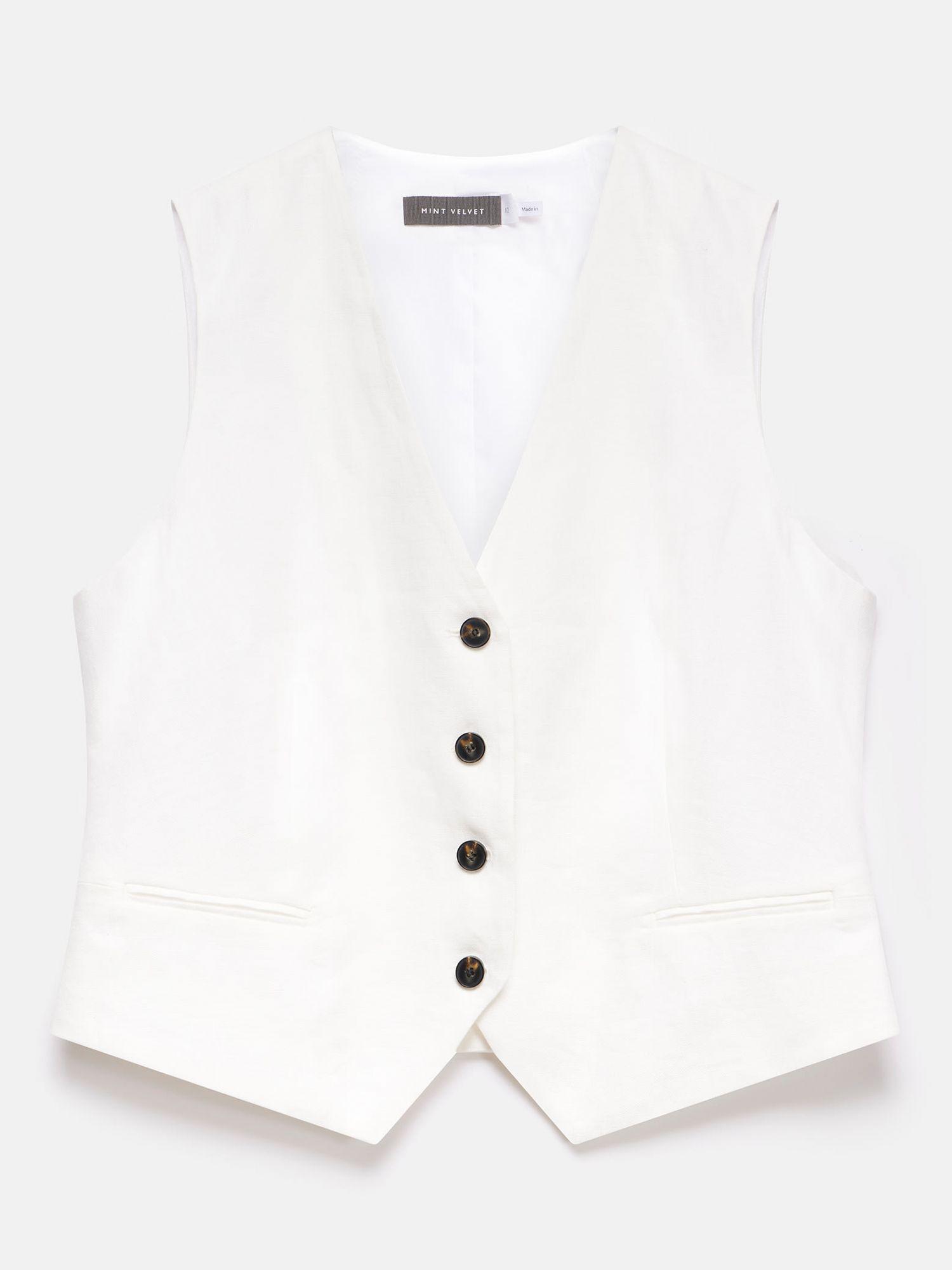 MINT VELVET Linen Tailored Waistcoat | endource