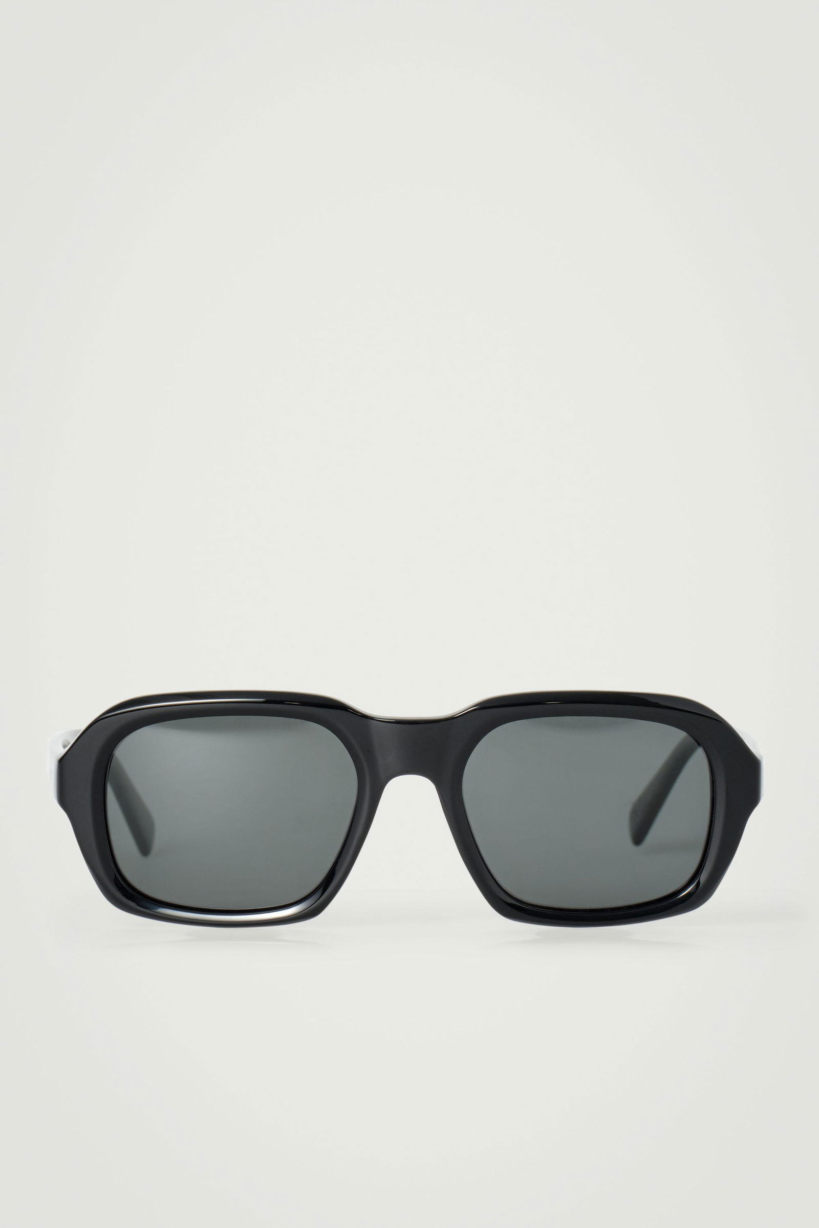 COS Square-Frame Aviator Sunglasses in BLACK | endource