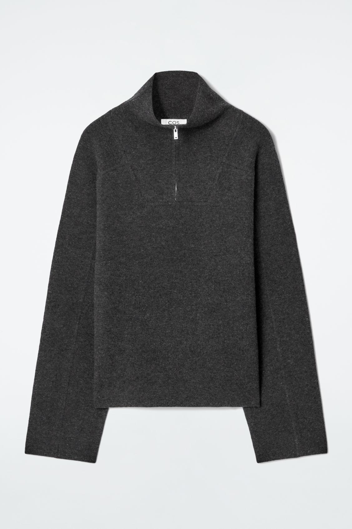 COS Merino Wool Half-Zip Jumper | endource