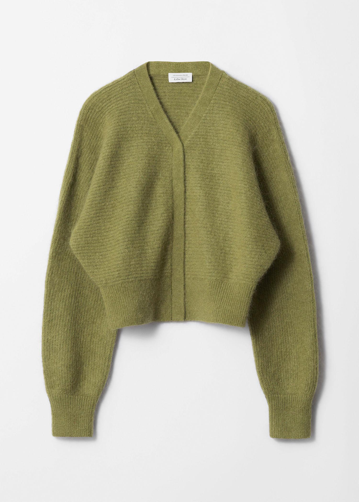 & OTHER STORIES Mohair-Blend Rib-Knit Cardigan | endource