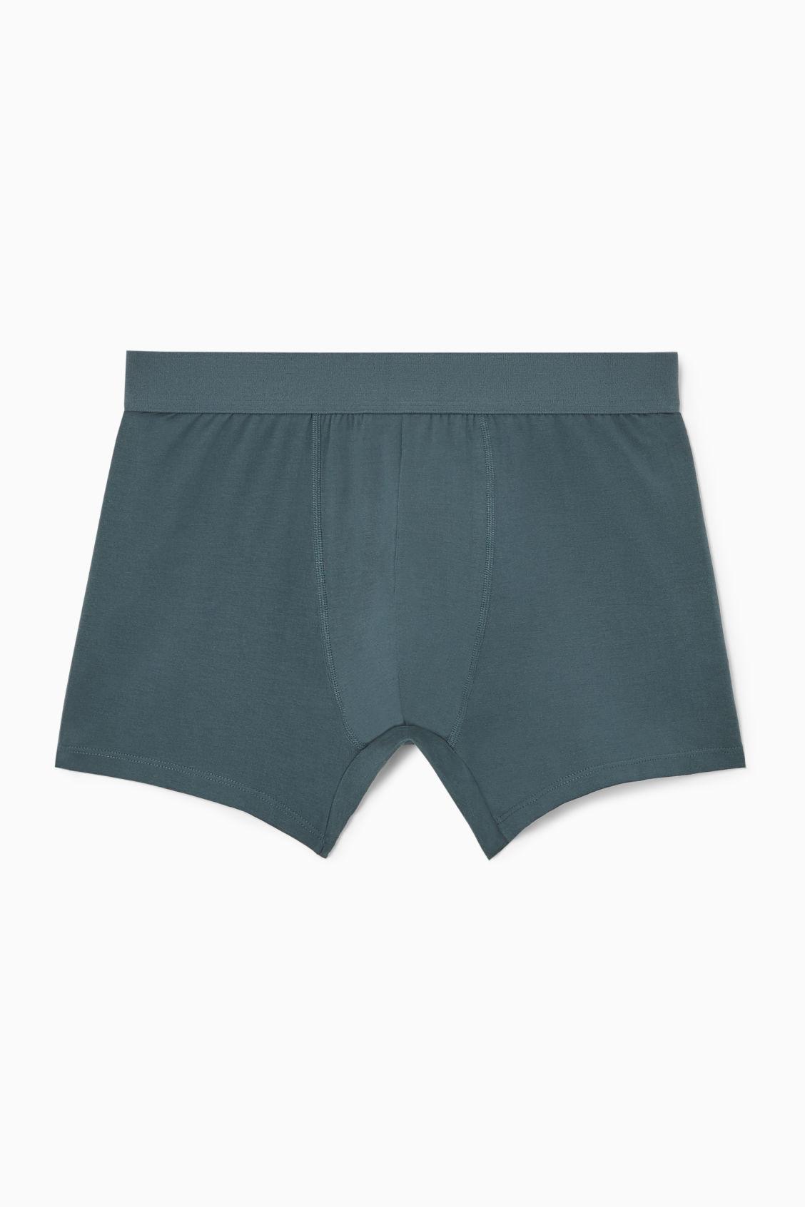 COS Long Boxer Briefs in DARK TURQUOISE | Endource