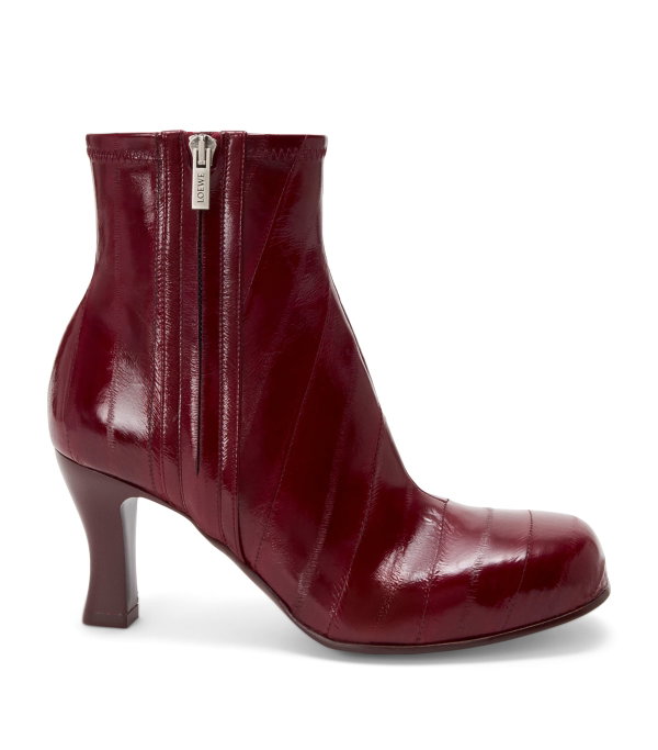 LOEWE Eel Leather Bobine Ankle Boots 75 | endource