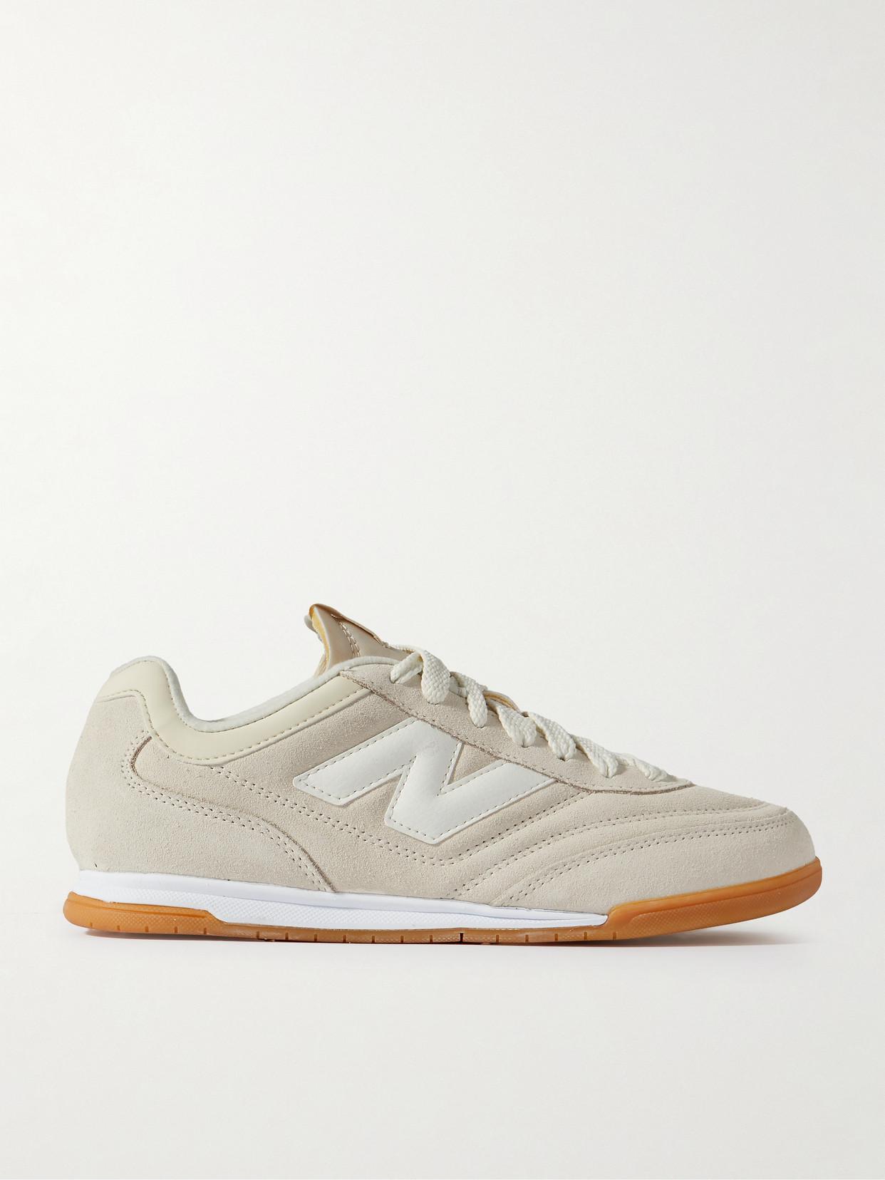 NEW BALANCE RC42 Suede And Mesh Sneakers in Neutrals | endource