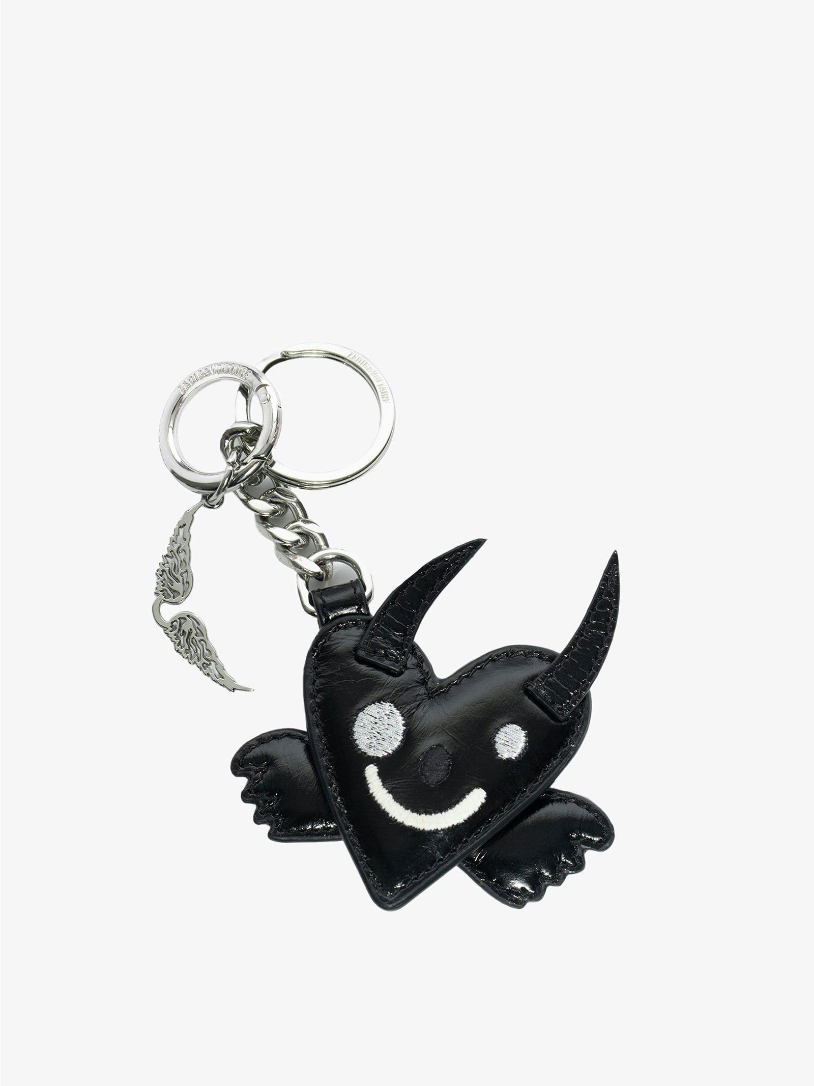 ZADIG & VOLTAIRE Devil Keyring in Black | endource