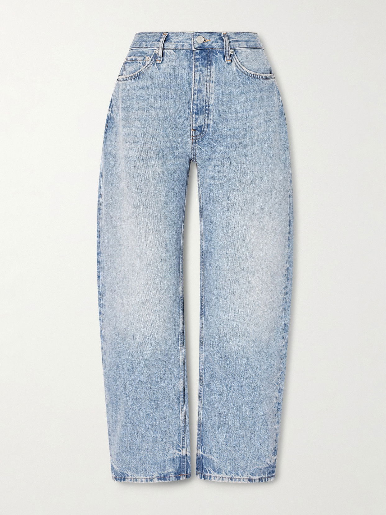 ANINE BING Fritz High-Rise Barrel-Leg Jeans | endource