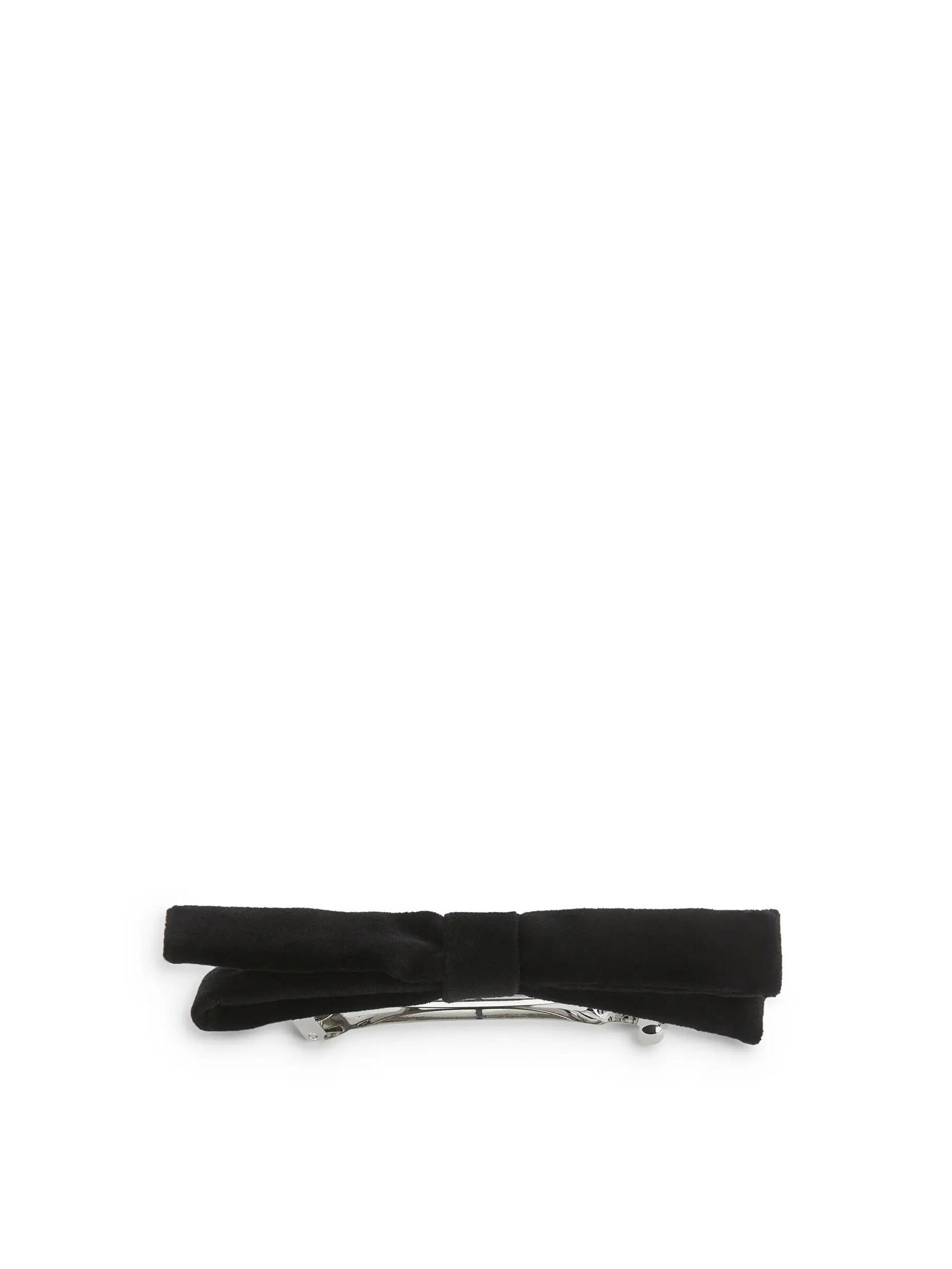 ARKET Velvet Bow Hair Clip in Black | endource
