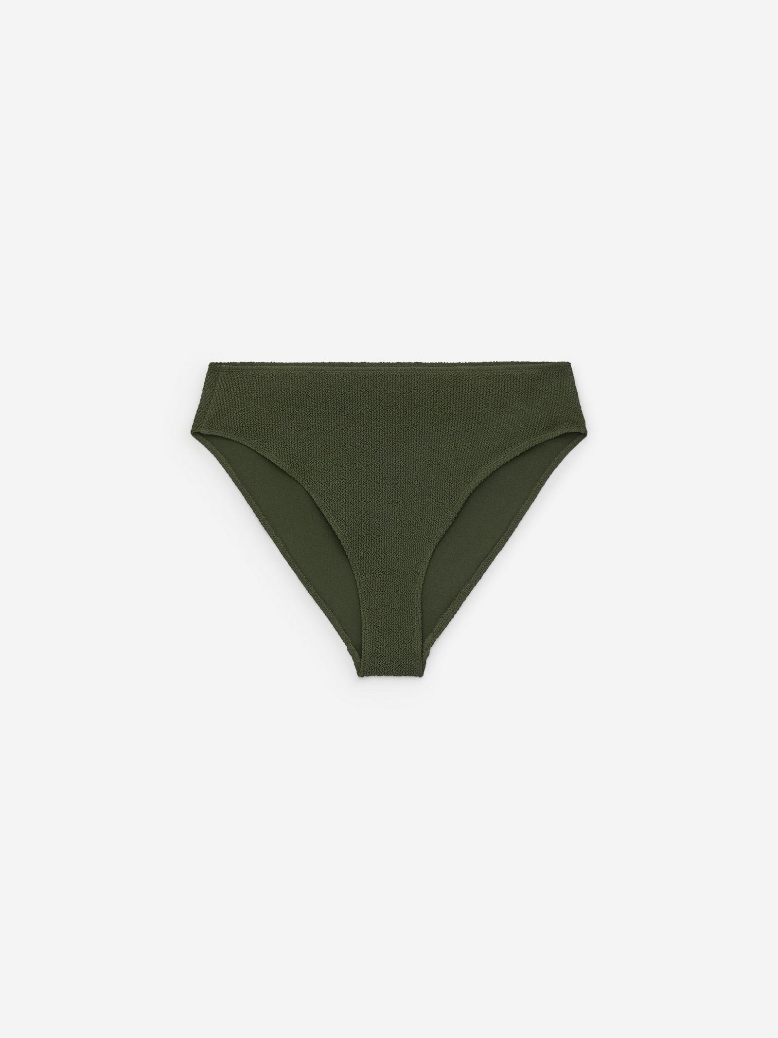 ARKET Mid Waist Crinkle Bikini Bottom | endource