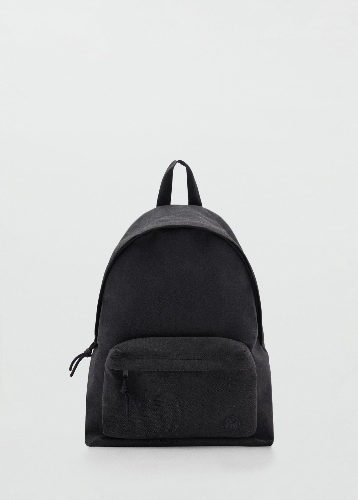 MANGO Lightweight Fabric Backpack in Medium Heather Grey | endource