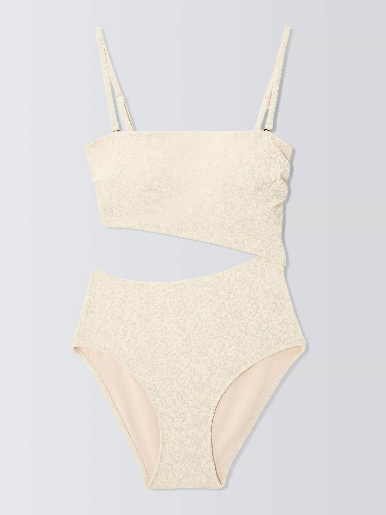 JOHN LEWIS Paris Cut Out Swimsuit in Cream | endource