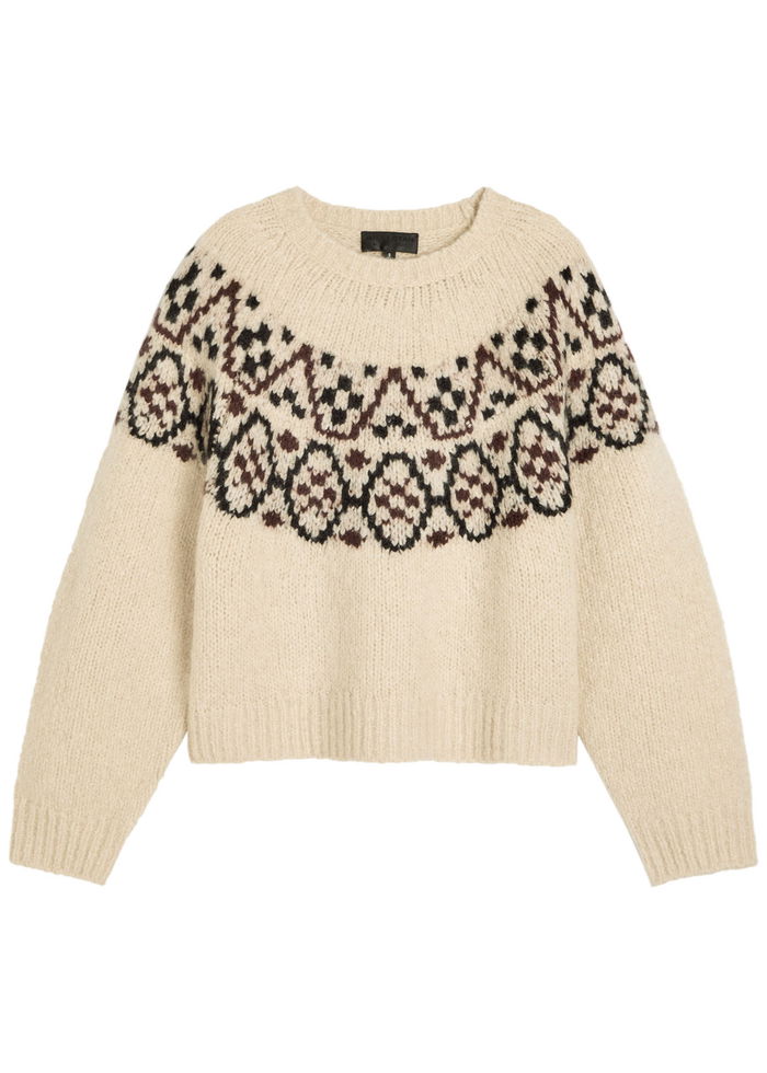 NILI LOTAN Chrissy Patterned Cashmere And Silk-Blend Jumper | endource