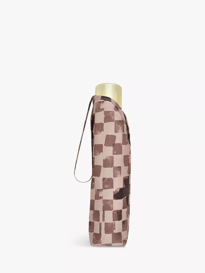 RADLEY Chequerboard Print Umbrella in Stone | endource
