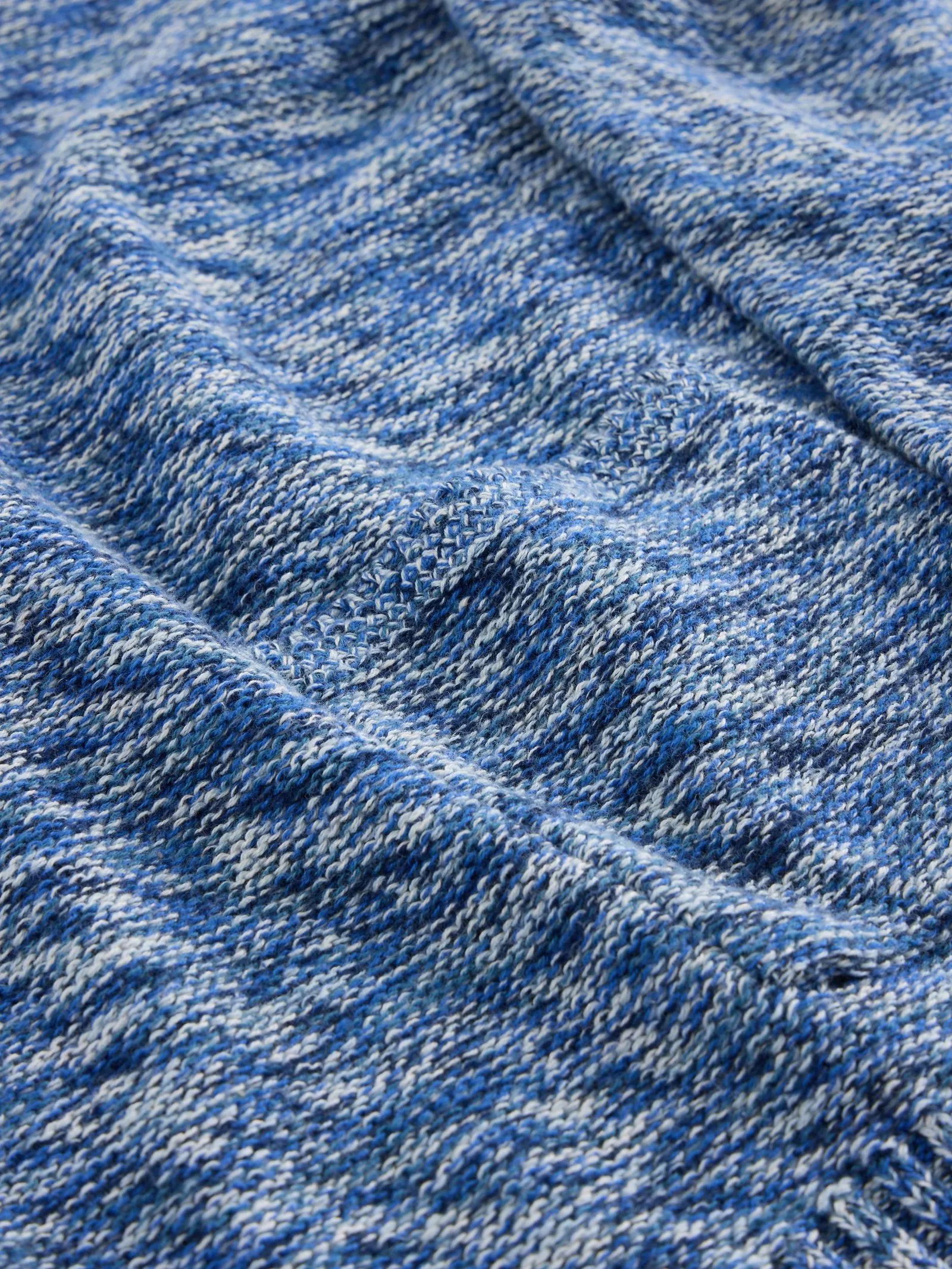 WHITE STUFF Victoria Textured Knit Jumper, Blue/Multi | endource