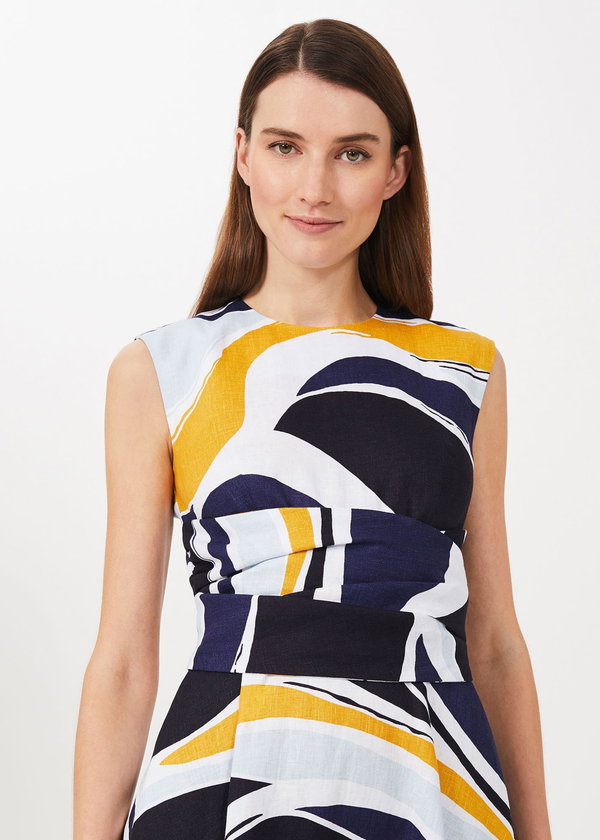 HOBBS Twitchill Linen Fit And Flare Dress | endource