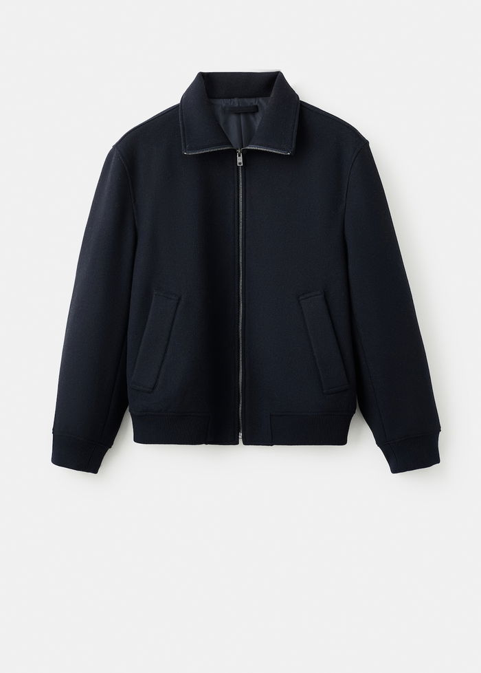 MANGO Zip Textured Jacket | endource