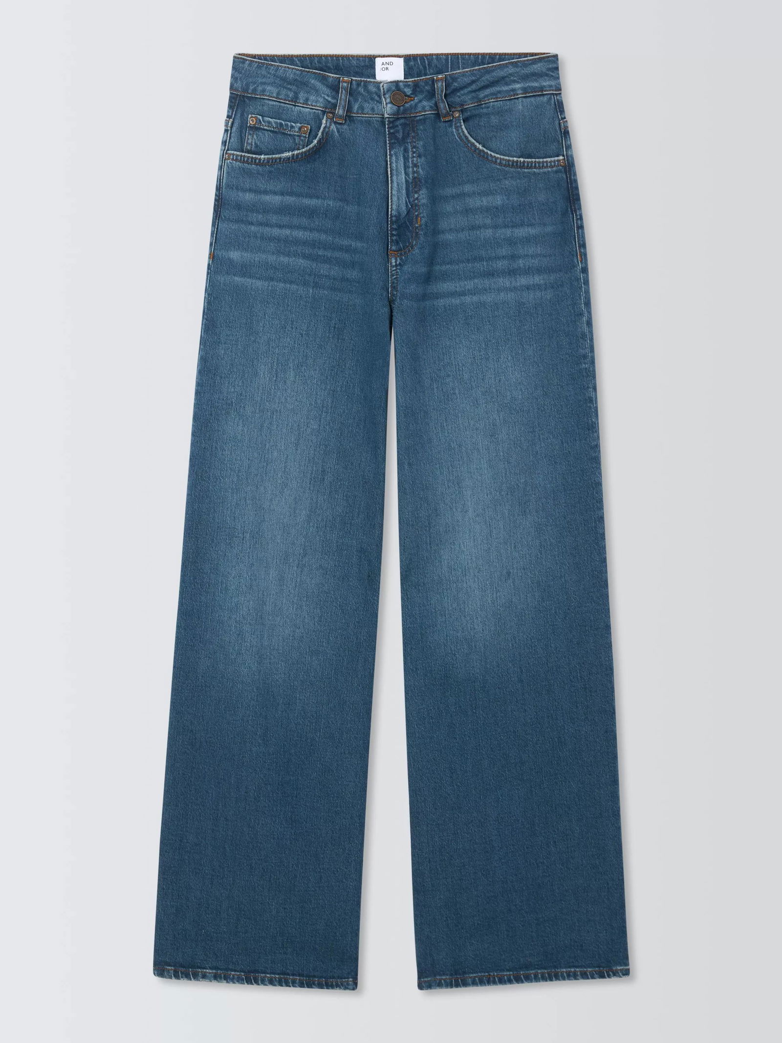 AND/OR Westlake Wide Leg Jeans in Blue Horizon | endource