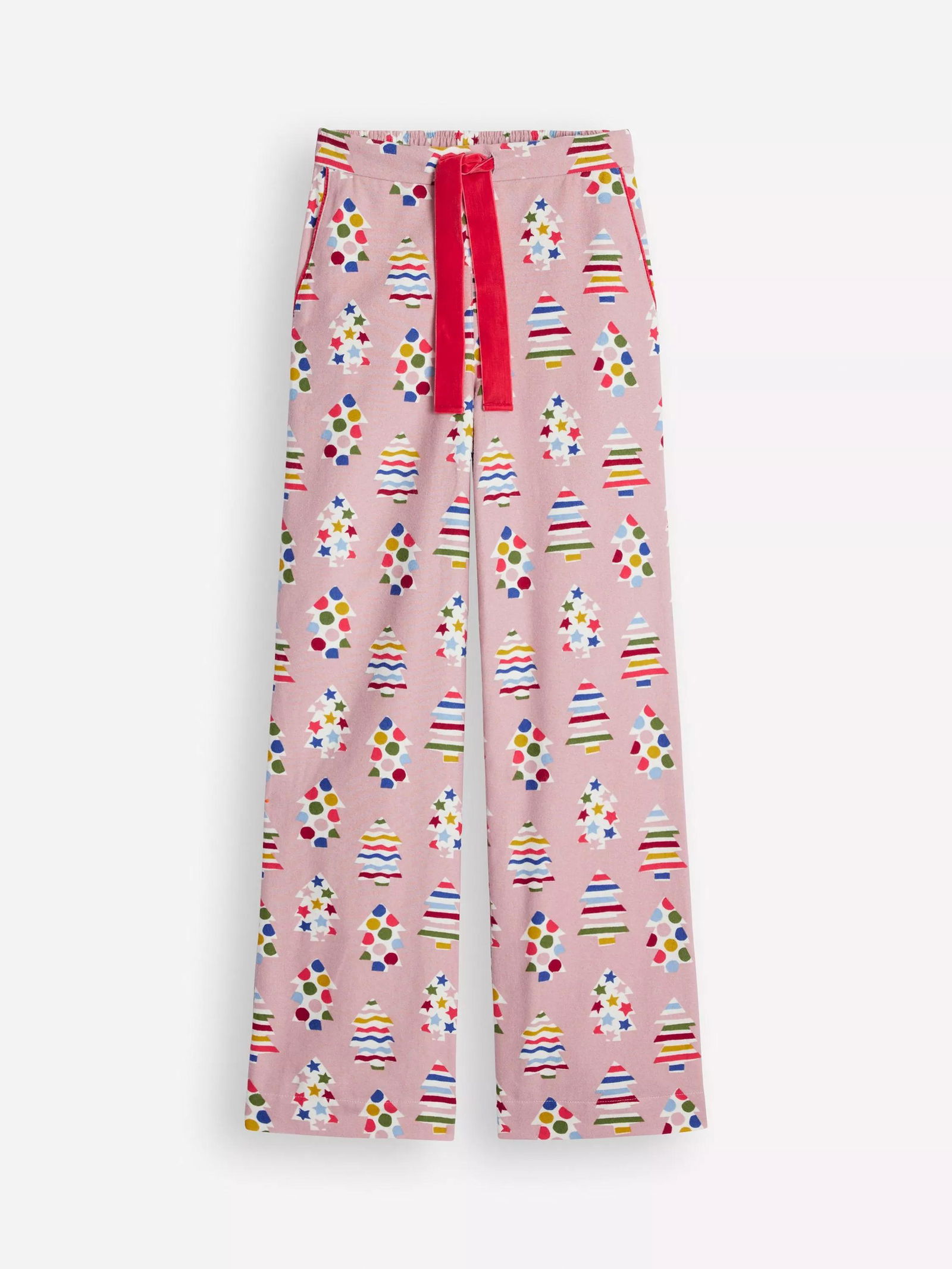 BODEN Christmas Trees Brushed Cotton Pyjama Bottoms | endource