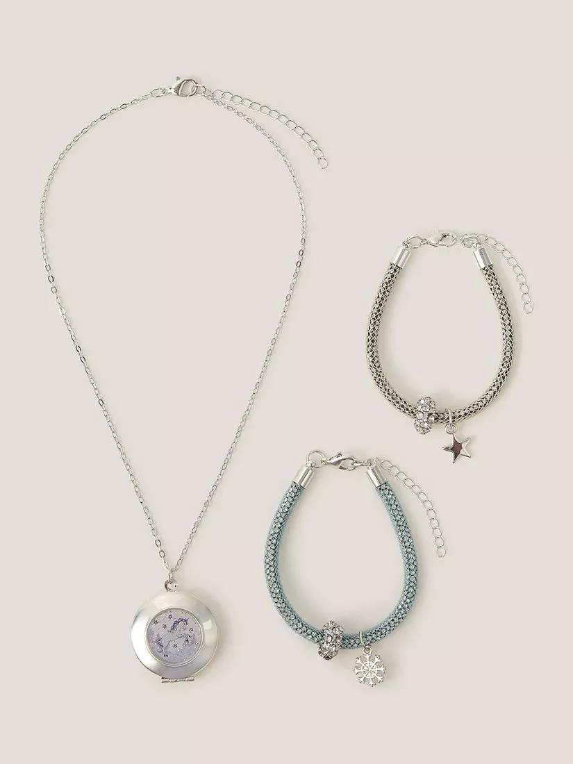 Monsoon Kids' Unicorn Jewellery Set, Silver | endource