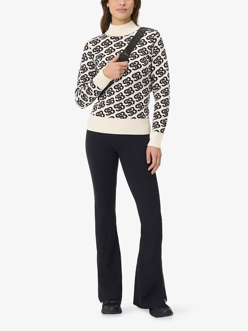 SWEATY BETTY SB-Logo High-Neck Cotton And Wool-Blend Ski Mid-Layer Top ...