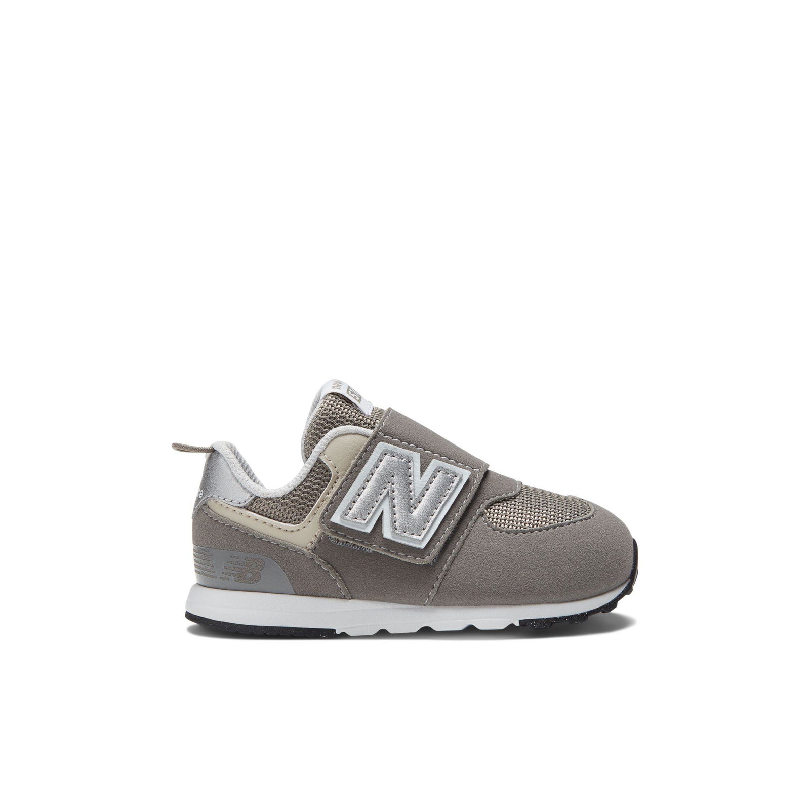 NEW BALANCE Kids' 574 NEW-B Hook & Loop Shoes in Grey | endource