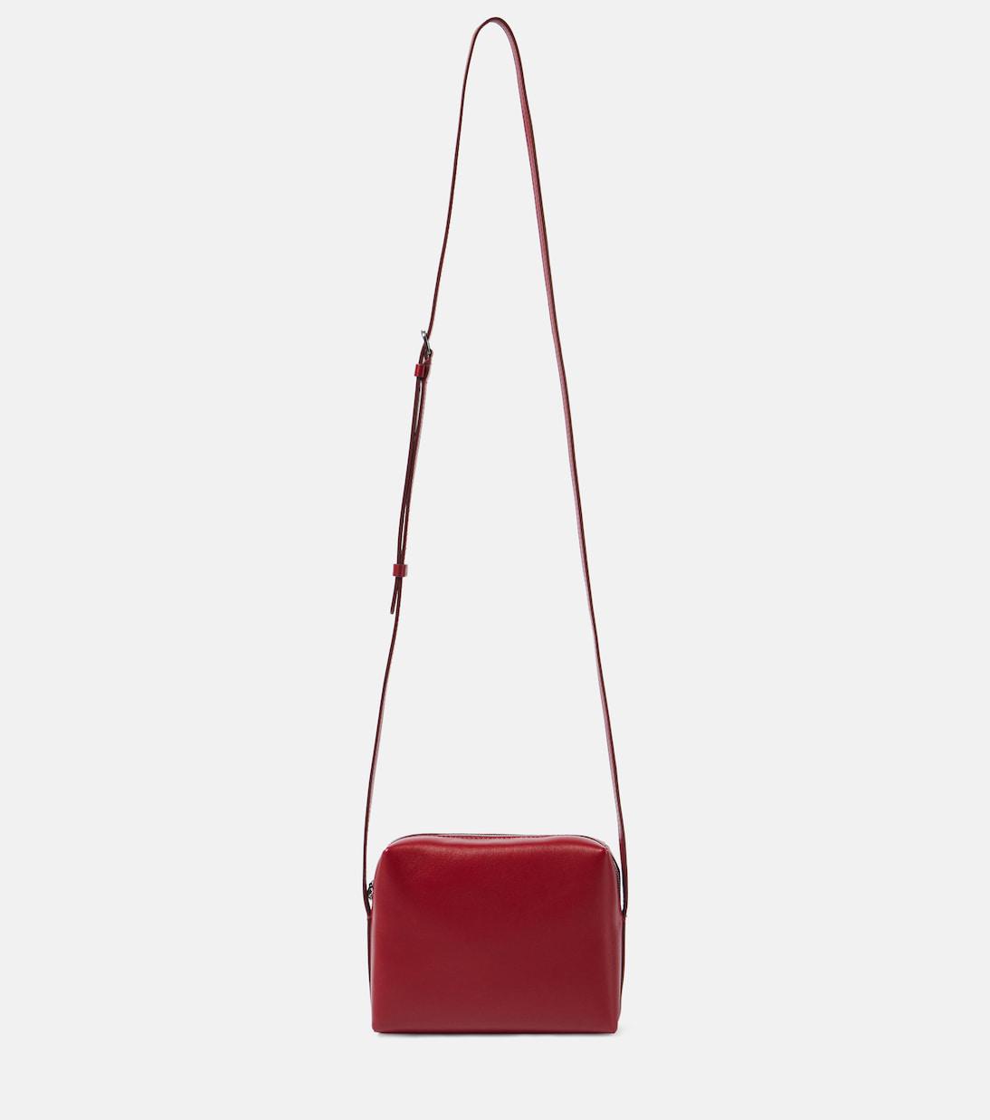 THE ROW Regent Leather Crossbody Bag in Red | endource