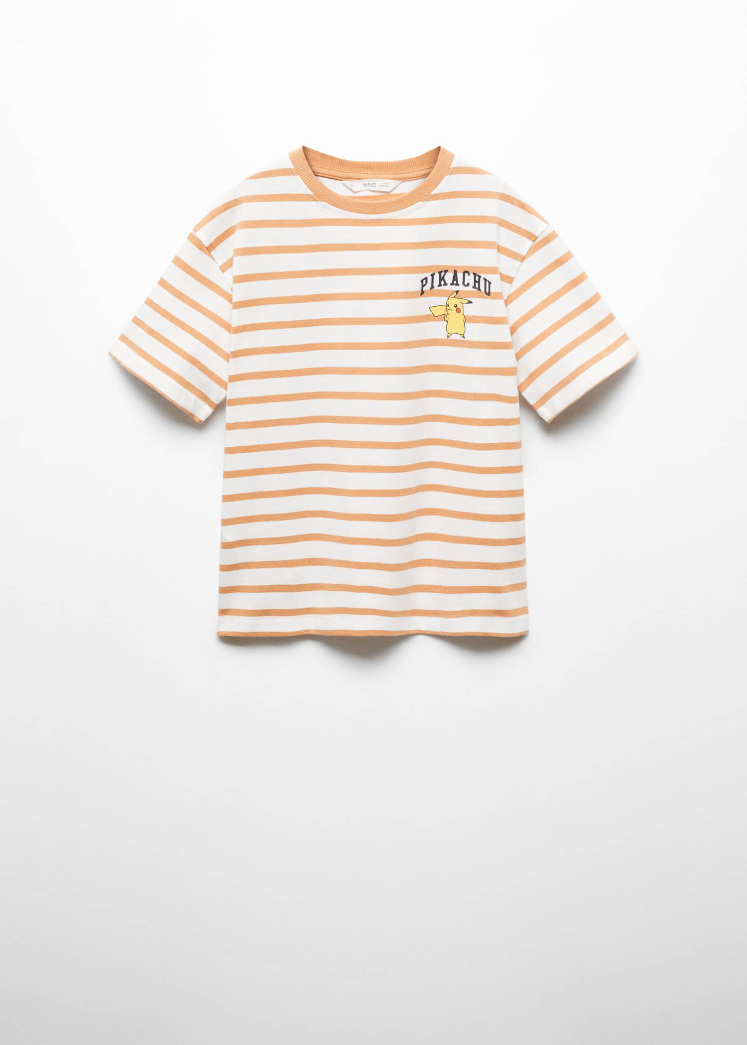 MANGO Pikachu Pokemon T-Shirt in Ochre | Endource