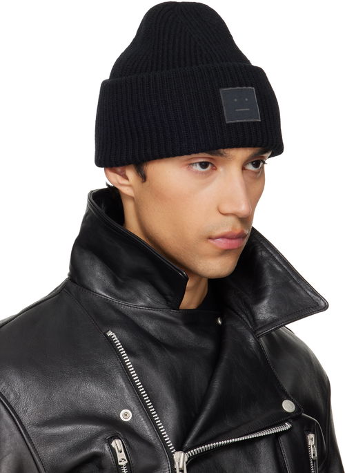 ACNE STUDIOS Wool Face Logo Beanie | endource