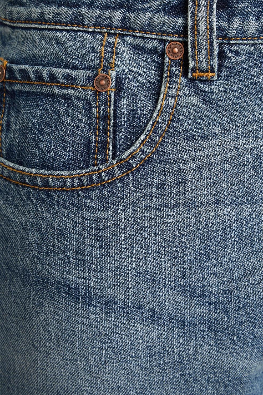 VICTORIA BECKHAM Faded Mid-rise Kick-flare Jeans | endource