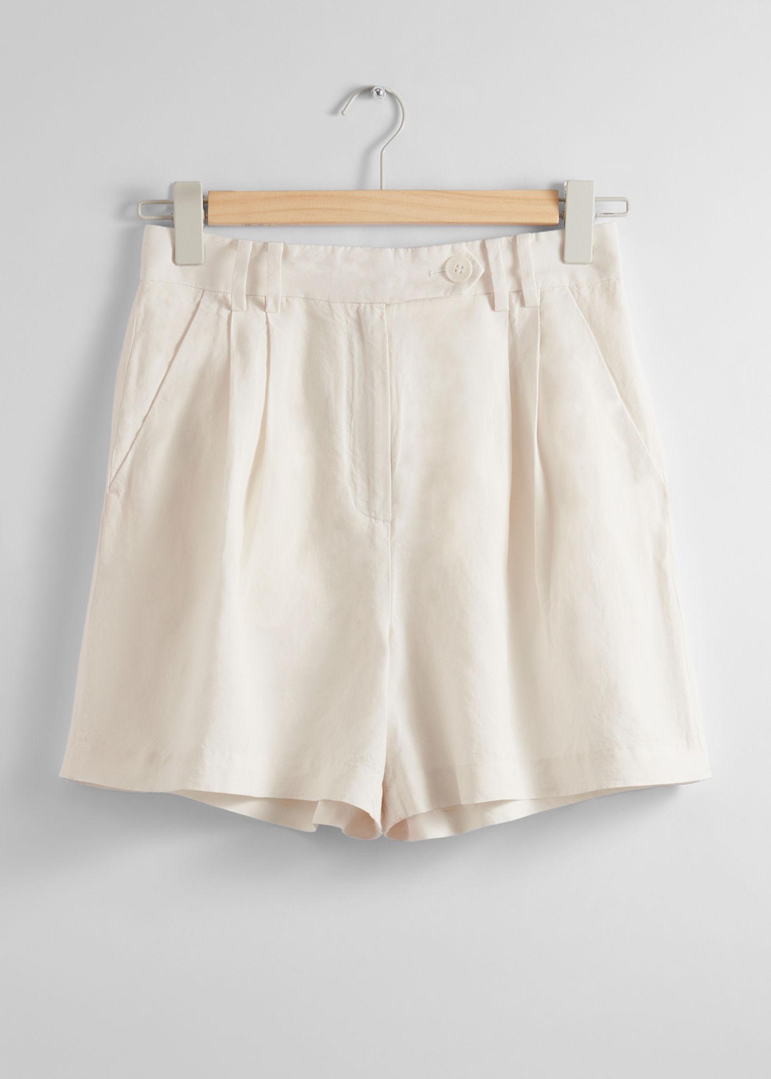 & OTHER STORIES Tailored Shorts in White | endource