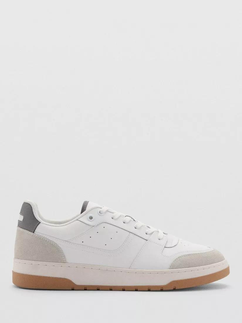 MANGO Maxim Leather Trainers | endource