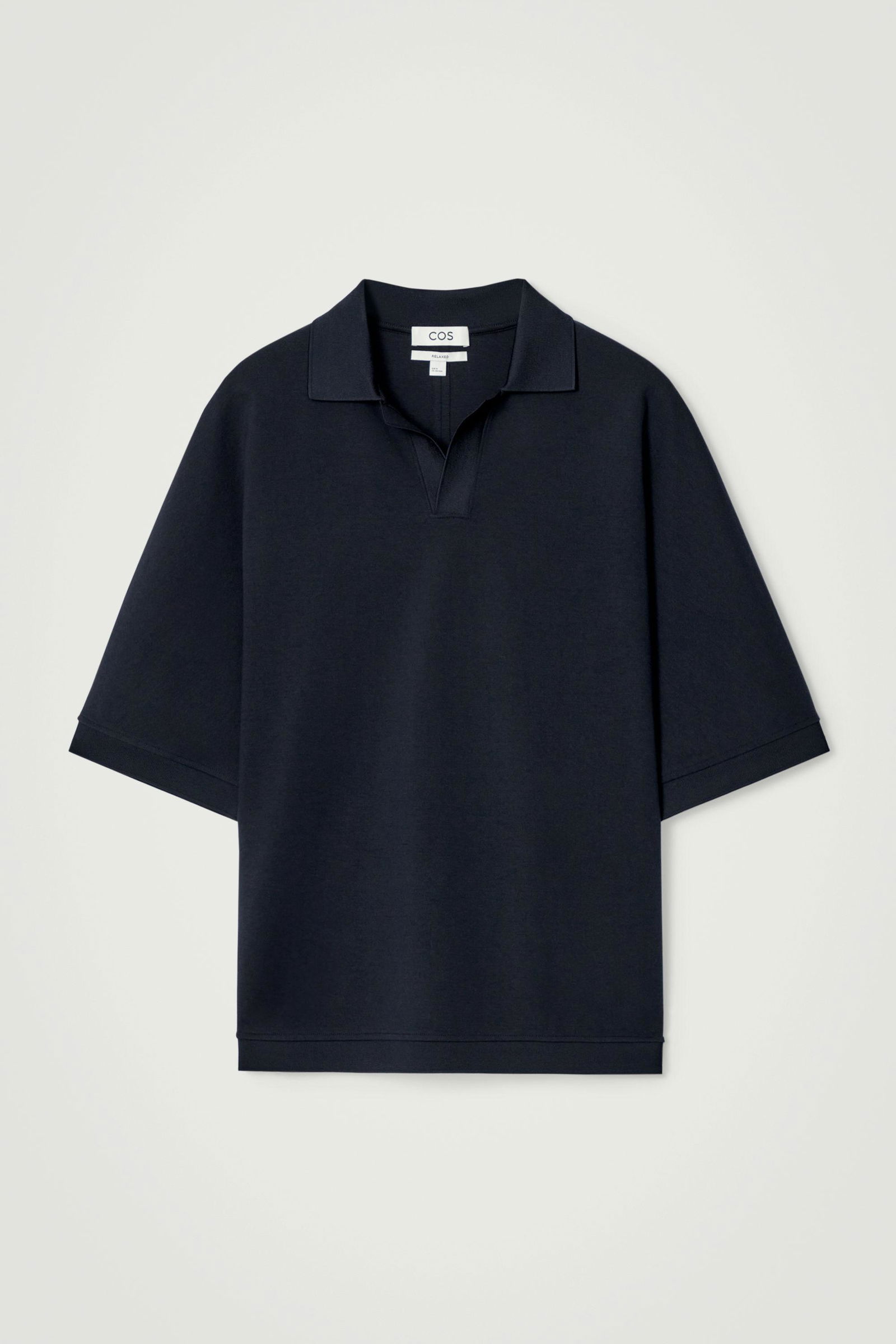 COS Relaxed Open-Collar Polo Shirt | endource