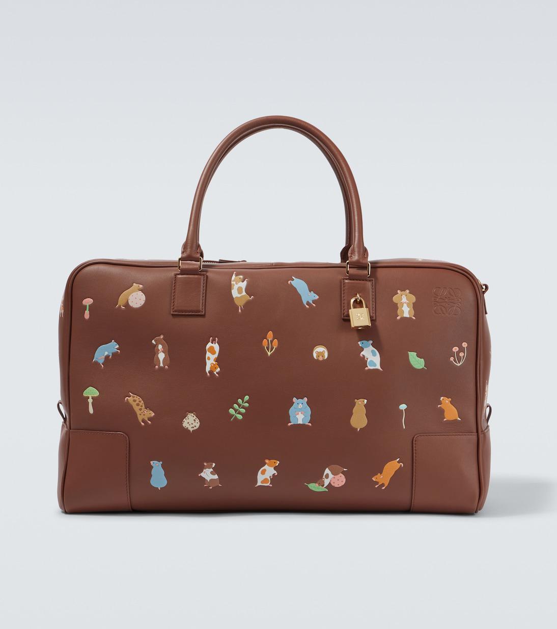 LOEWE Loewe x Suna - Fujita Amazona 44 Hamster Duffel Bag in Brown | endource