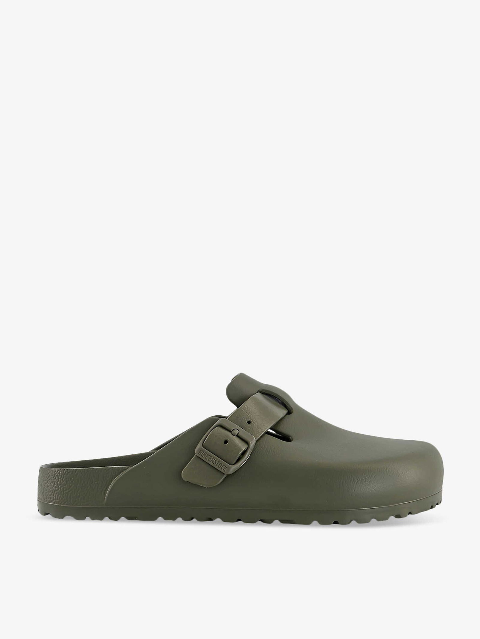 BIRKENSTOCK Boston Eva Logo-Embossed Woven Clogs in KHAKI | Endource