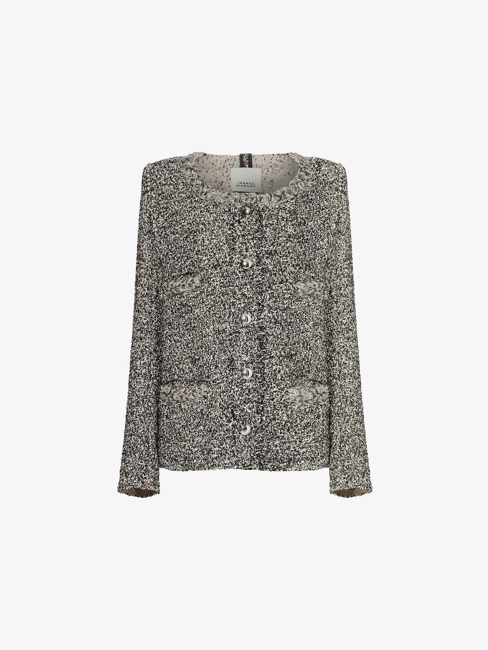 ISABEL MARANT Germina Four-Slip-Pockets Relaxed-Fit Knitted Jacket in ...