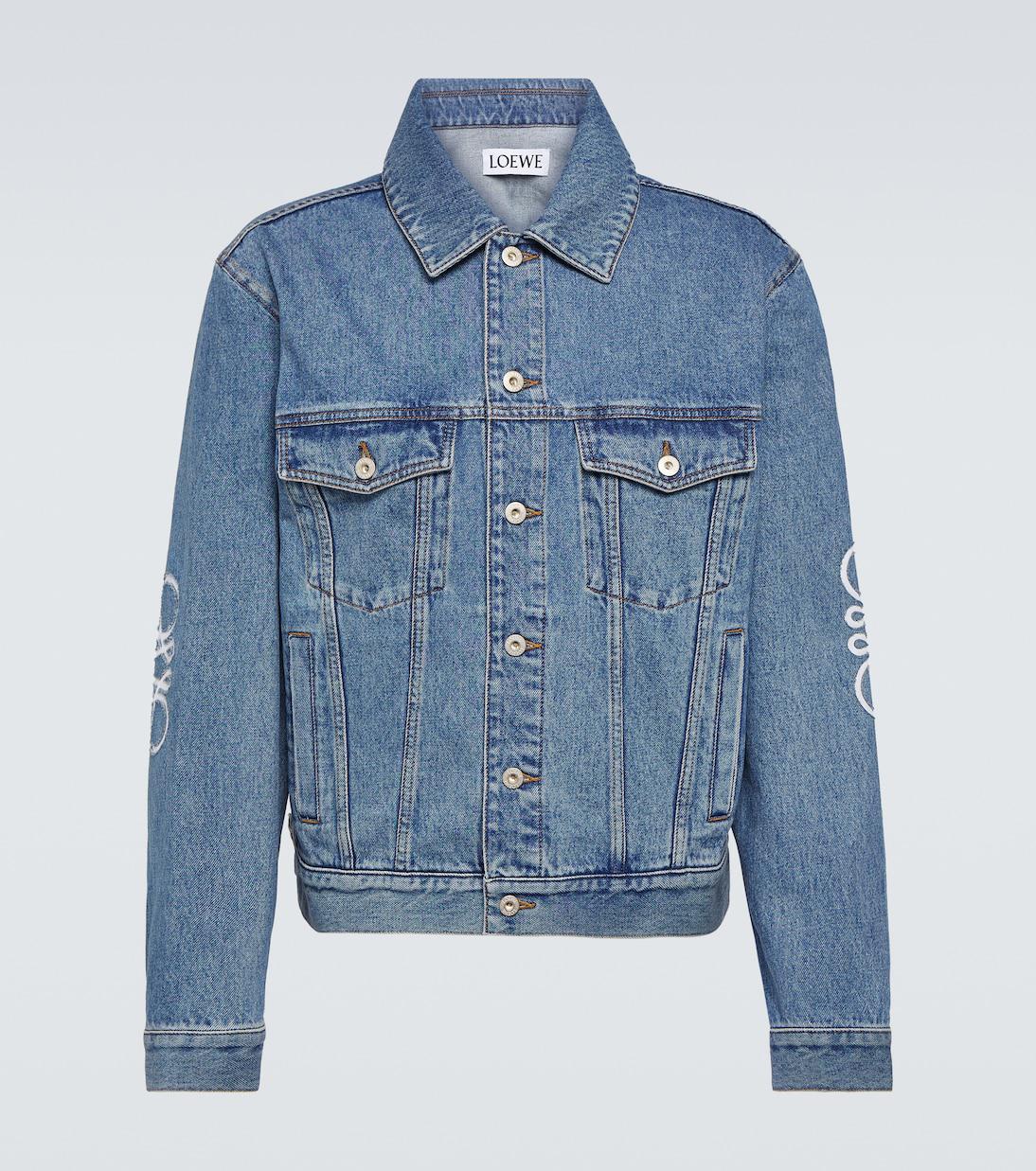 LOEWE Anagram Denim Jacket in Blue | Endource
