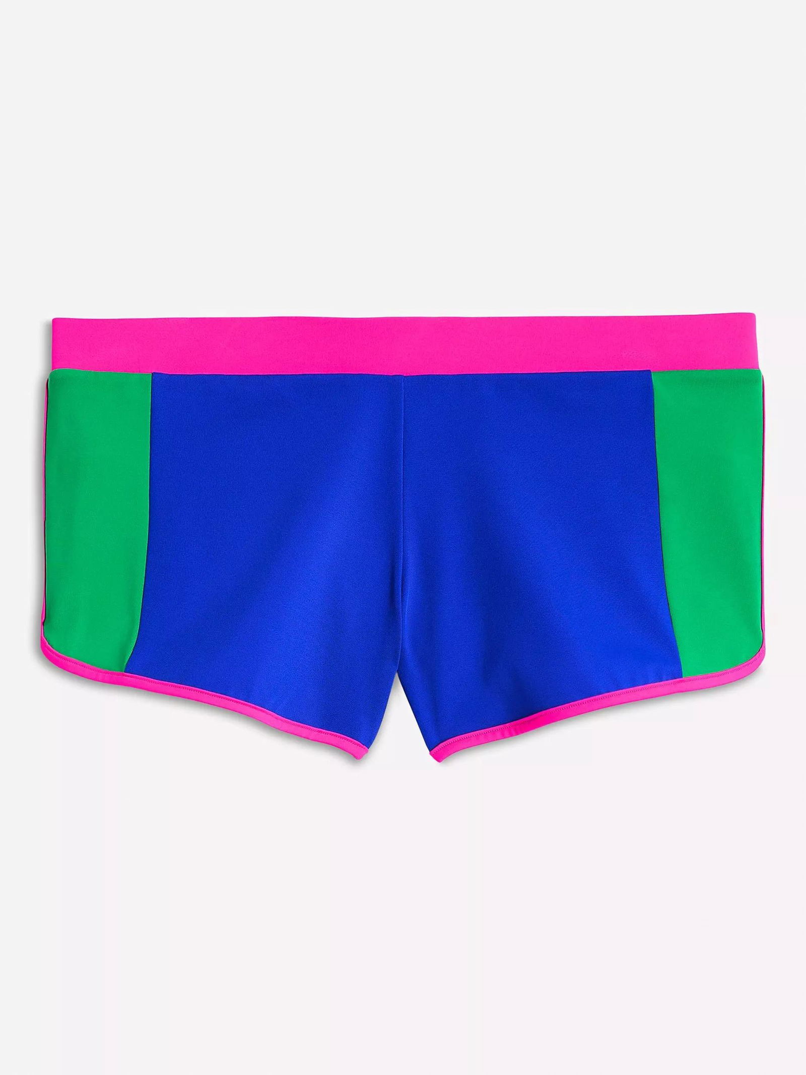 BODEN Colour Block Swim Shorts in Colbolt Blue | endource