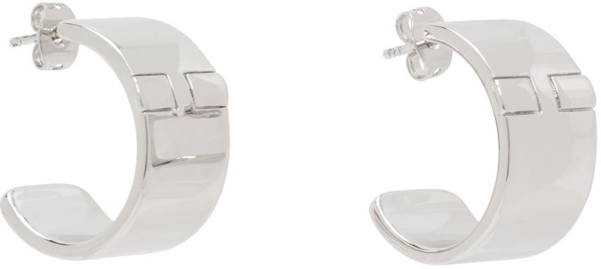 A.P.C. Silver Grace Hoop Earrings | endource