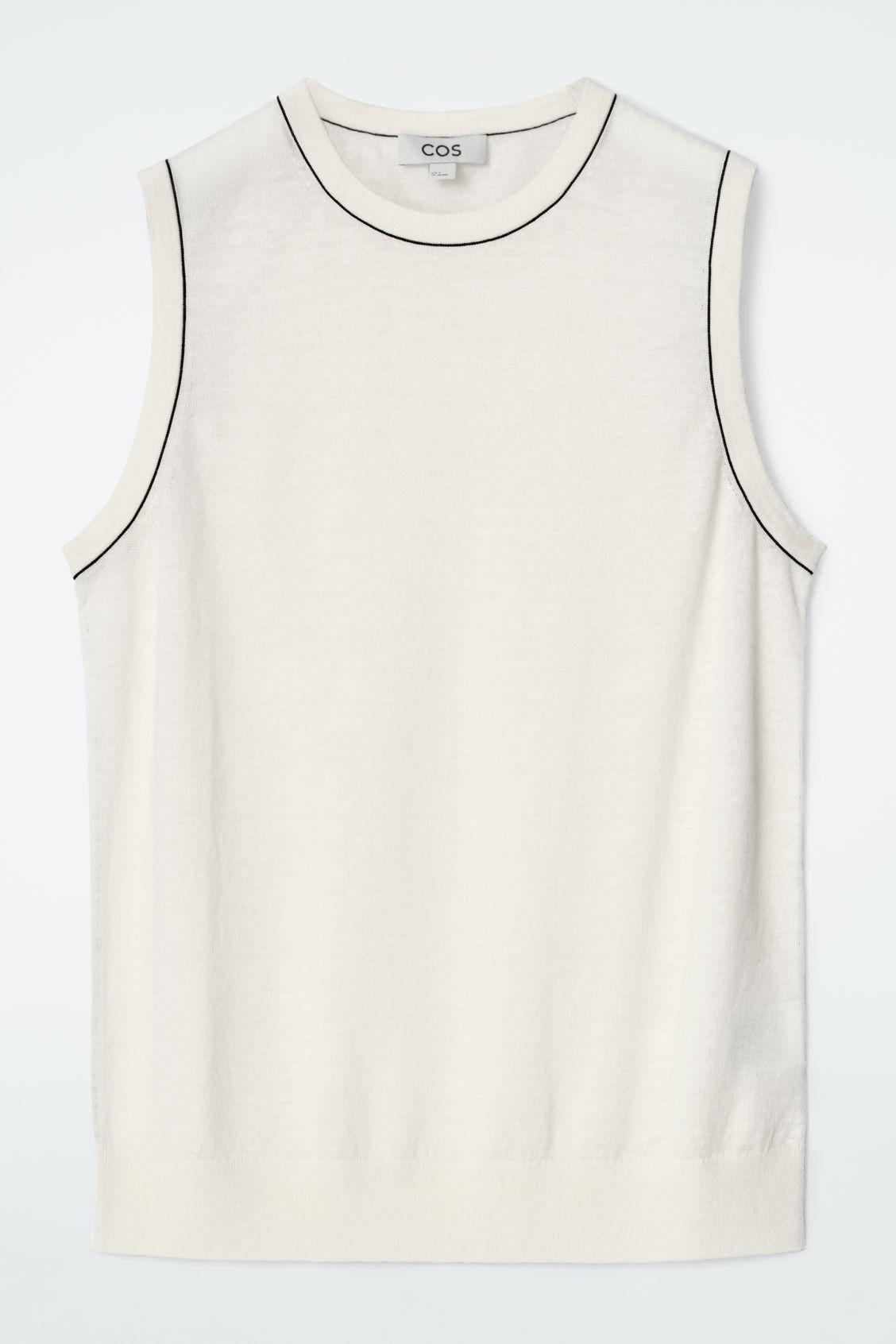COS Merino Wool Tank Top in OFF-WHITE | endource