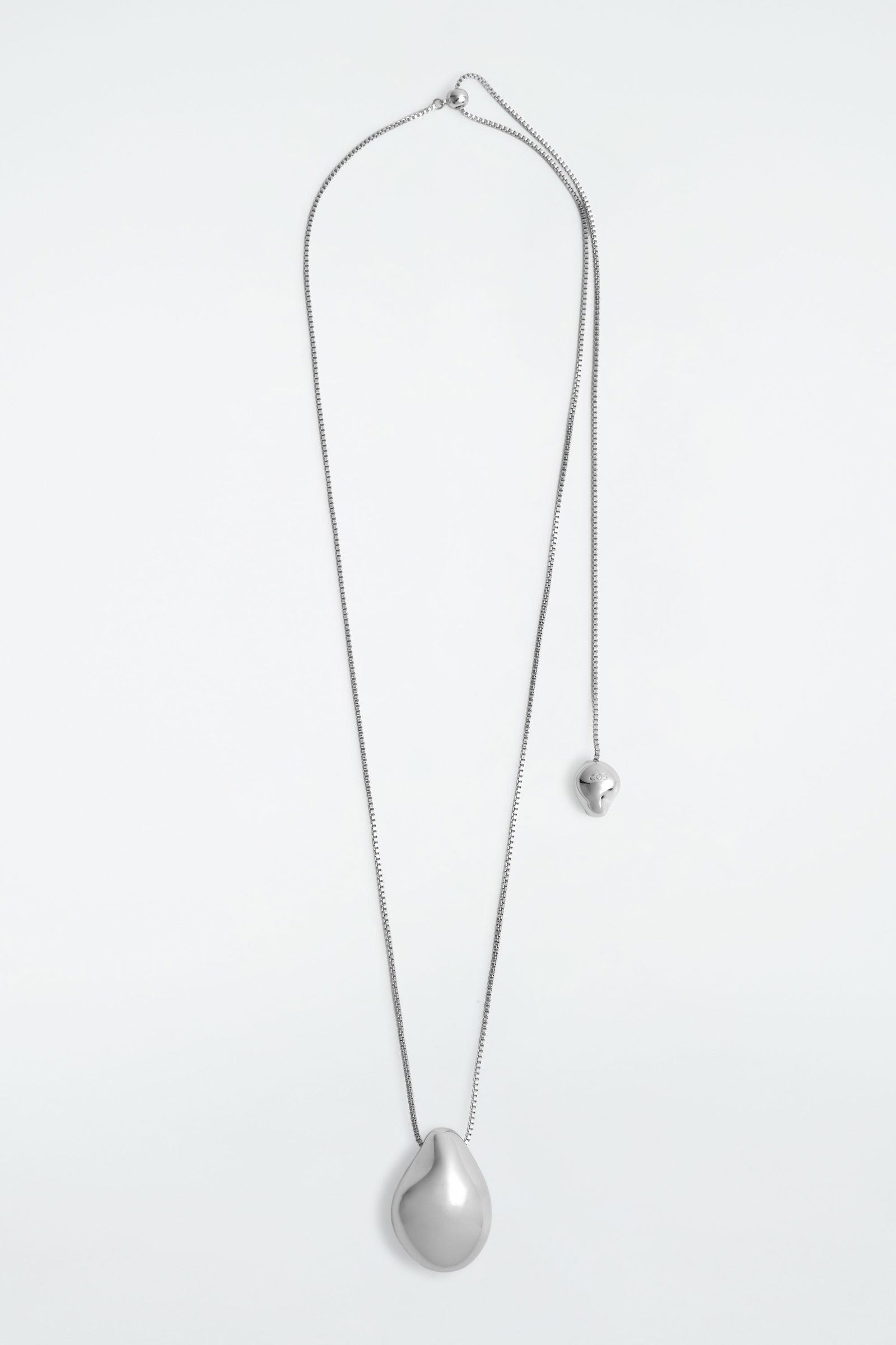 COS Pebble Pendant Necklace in SILVER | endource