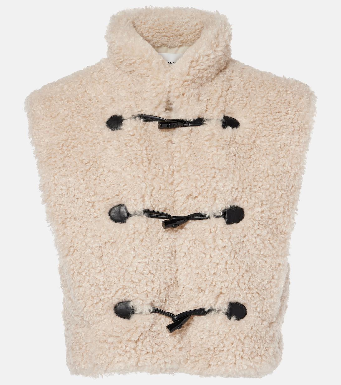 MARANT ÉTOILE Alisa Faux Fur Vest | endource
