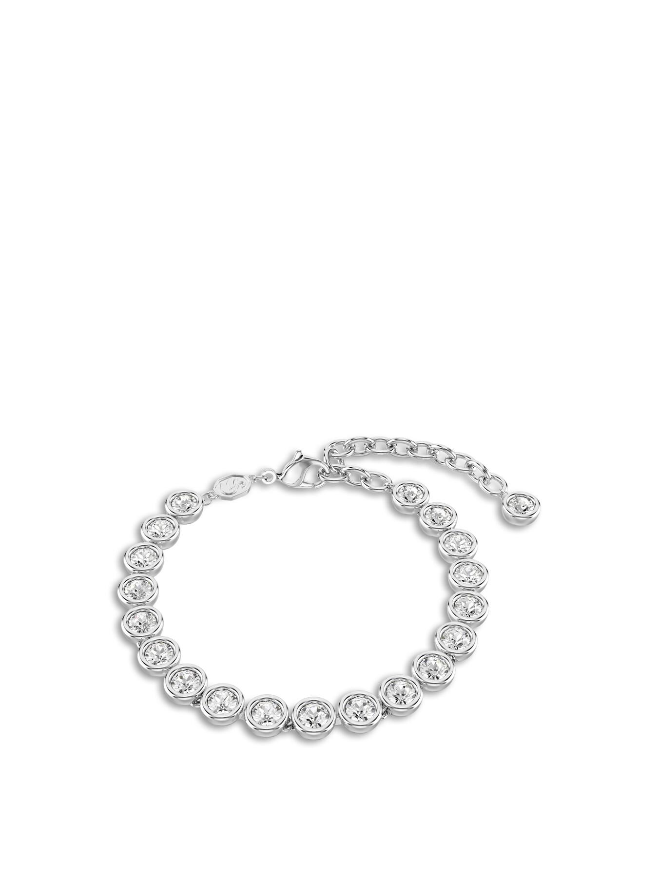 SWAROVSKI Imber Tennis Bracelet in Rhodium/Shiny Crystal | endource