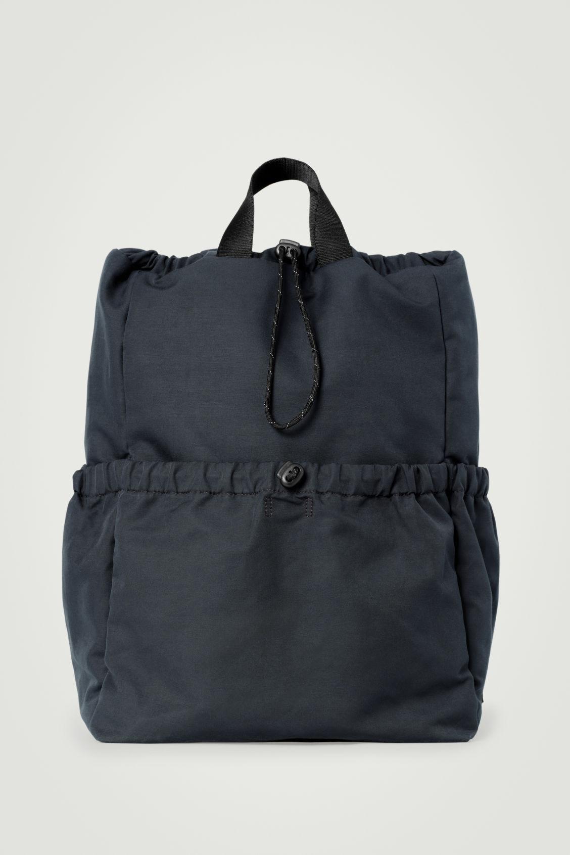 COS Water-Resistant Drawcord Backpack in NAVY | endource
