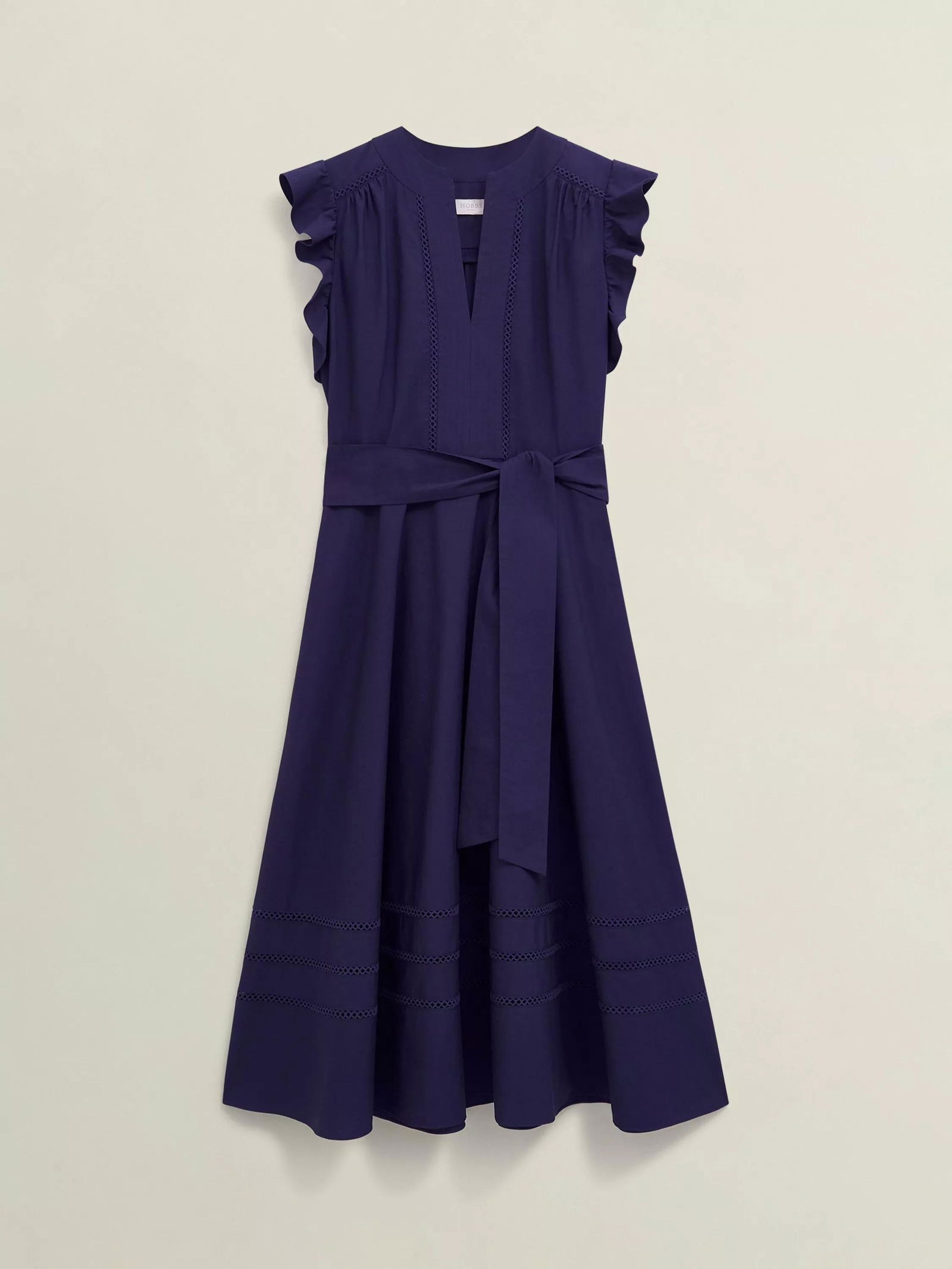 HOBBS Vanessa Ruffle Shoulder Dress | endource