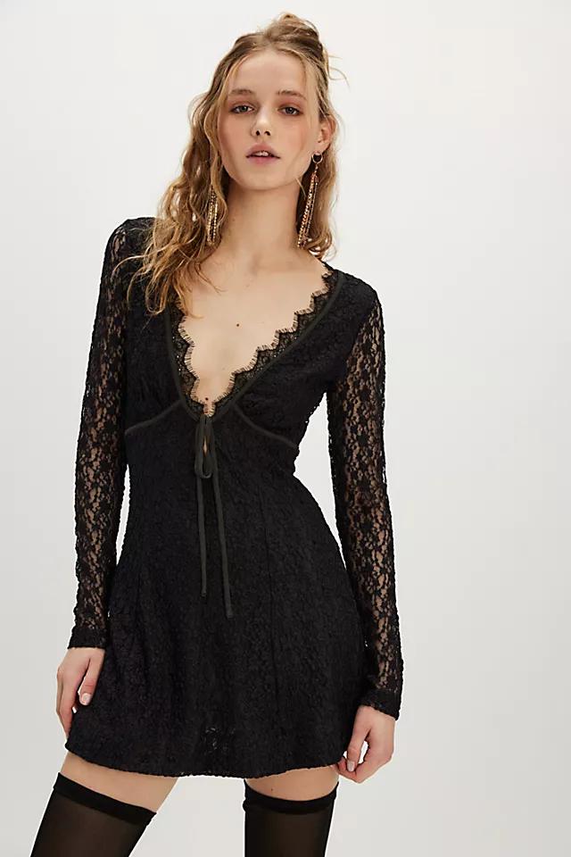 FREE PEOPLE Petra Mini Dress in Black | endource