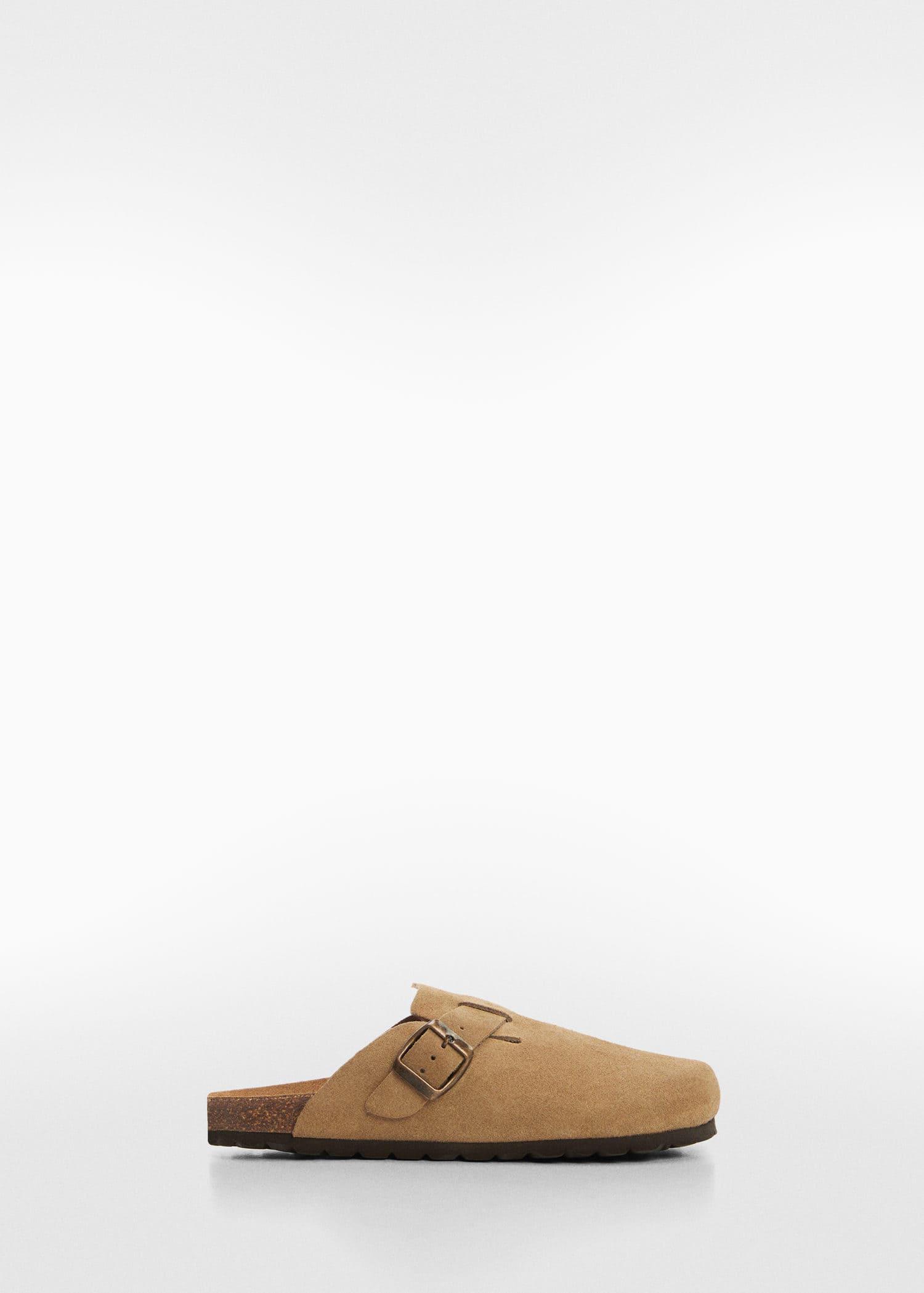 MANGO Slippers in Medium Brown | Endource