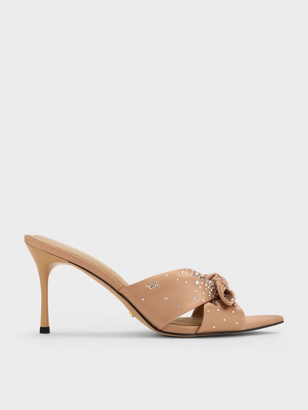 CHARLES & KEITH Jayce Crystal Stiletto Mules | endource